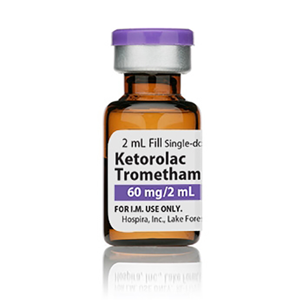 Ketorolac Tromethamine Inj., USP 60mg/2mL (30mg/mL) 2mL Vial