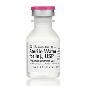 Sterile Water for Injection, USP 20mL Vial