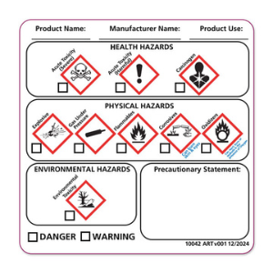 GHS Chemical Product Labels